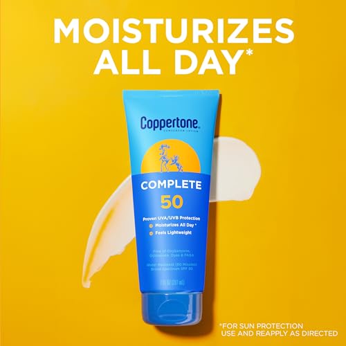 Coppertone Complete Sunscreen Lotion, SPF 50 Sunscreen, 7 Oz