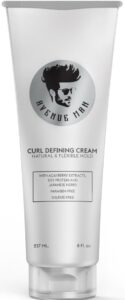 avenue man curl defining cream - improved formula- natural & flexible hold with herbal extracts for all hair types - paraben free & sulfate free