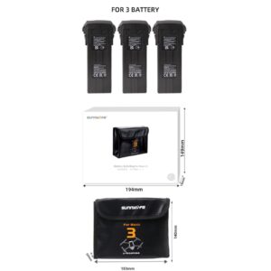 NC Battery Safe Storage Bag Explosion-Proof Case Protector for 3 Battery for DJI Mavic 3