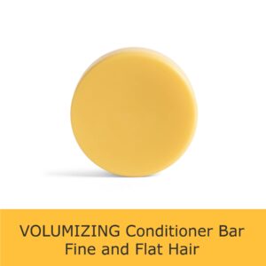 Peach not Plastic Shampoo and Conditioner Bar Set - Volumizing for Fine & Flat Hair, Leaves Hair Full & Voluminous, Plant Based, Vegan & Eco Friendly, 2 Bars