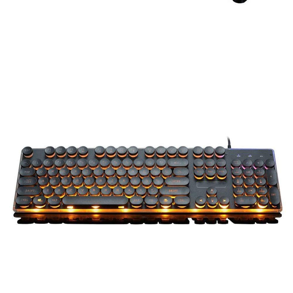 SPLD Keyboards Computer Keyboard-wired Keyboard Punk Gaming Keyboard Mechanical Keyboard Can Be Illuminated-104 Keys