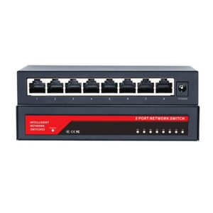 KuWFi Bundle of Goods 2.4G Wireless WiFi Bridge and 8 Ports Gigabit Ethernet Network Switch