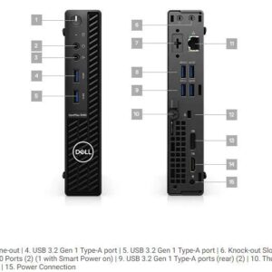 2021 Newest Dell OptiPlex 3080 Micro Form Factor Business Desktop, Intel Core i5-10500T, 32GB DDR4 RAM, 1TB SSD + 2TB HDD, WiFi, HDMI, Bluetooth, Windows 10 Pro (Renewed)