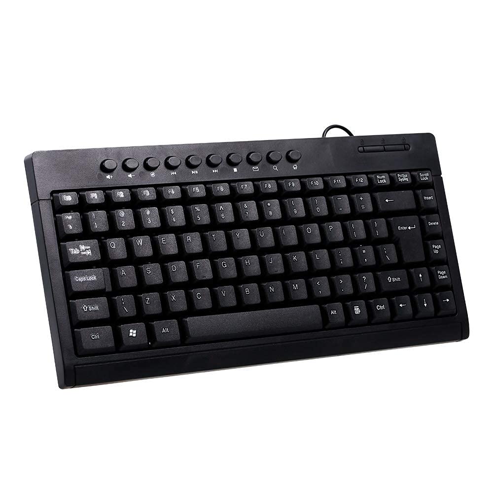 Multimedia Keyboard Wired Silent Keyboard Waterproof Gaming Keyboard for Laptop PC USB Keyboard