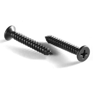 #10 x 1" wood screw 100pcs 18-8 (304) stainless steel screws flat head phillips fast self tapping drywall screws black oxide by sg tzh