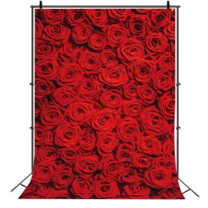 ruini red rose floral wedding photography backdrop roses wall lovers girls children photos backdrop 6x8ft