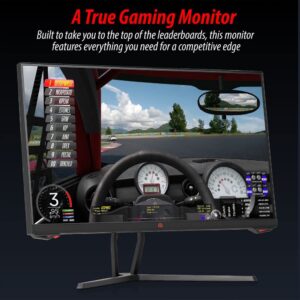 Deco Gear 25" Gaming Monitor, 1080P FHD, 144Hz Bundle with Keyboard and USB PC Microphone