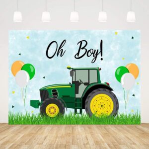 ablin 7x5ft tractor baby shower backdrop for boy oh boy cq233 0