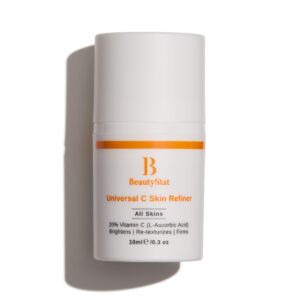 beautystat universal c refiner - 20% pure vitamin c serum for face, brighten the look of dull skin & dark spots, minimize the appearance of fine lines & wrinkles - travel size (0.30 oz. / 10ml)