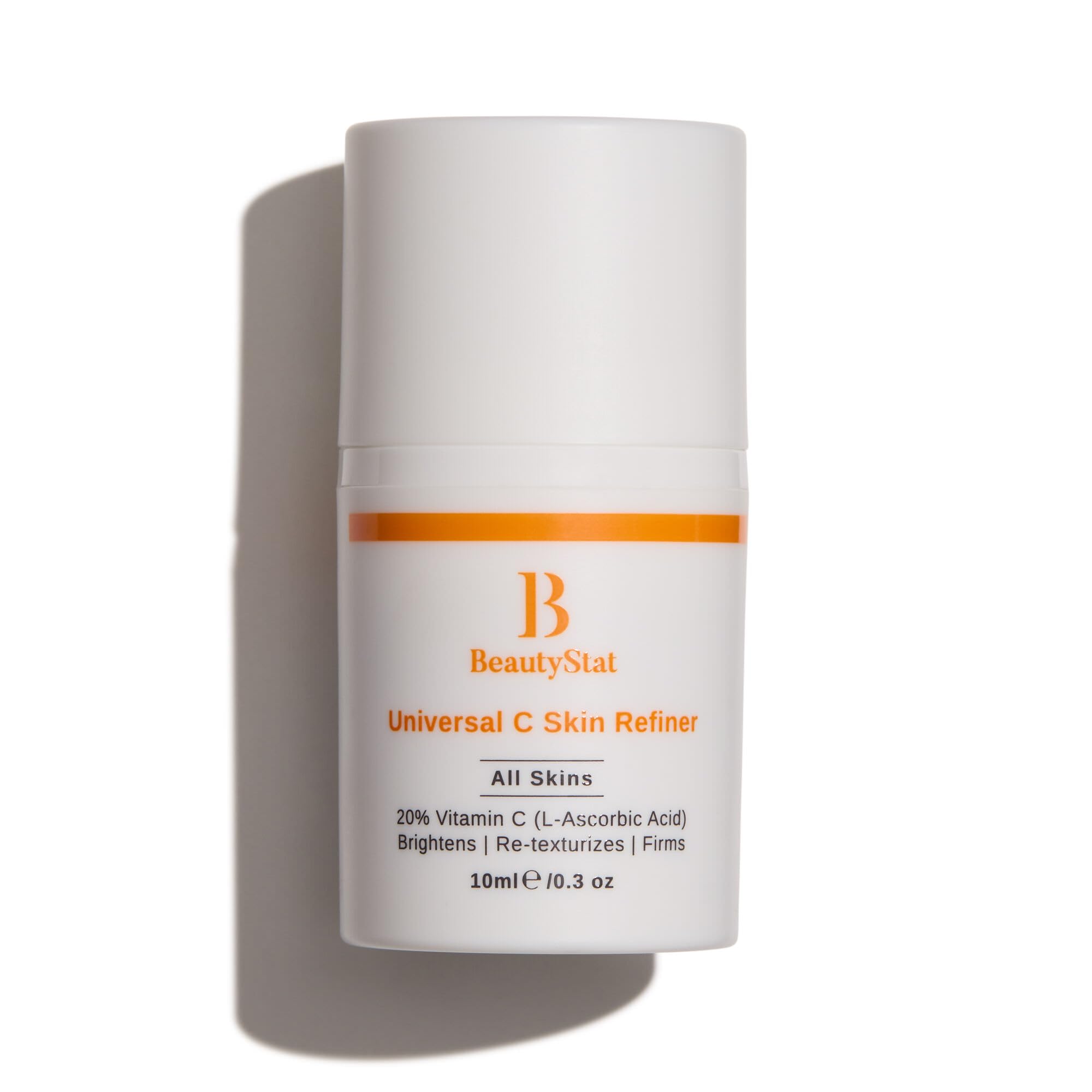 BeautyStat Universal C Refiner - 20% Pure Vitamin C Serum For Face, Brighten the Look of Dull Skin & Dark Spots, Minimize the Appearance of Fine Lines & Wrinkles - Travel Size (0.30 oz. / 10ml)