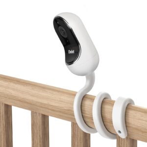 oioaahkeo baby monitor mount for owlet duo baby monitor,arlo camera, motorola baby monitor and vtech vm901 (white)