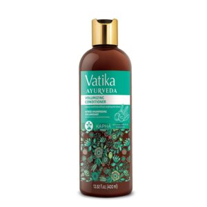 vatika ayurveda volumizing conditioner, 400ml - for fine hair, contains amla and shikakai, nourishes scalp, adds volume and shine