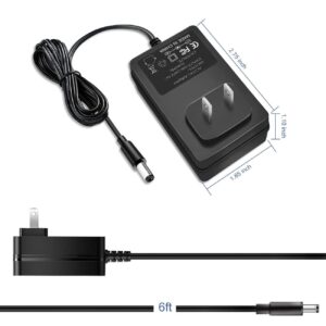 AC DC Adapter Charger Fits for G-Project G-Boom G-650 G650 Wireless Bluetooth Boombox Speaker, AC 110-240V to DC 12Volt 2Amp Charger Plug 5.5 X 2.5/2.1mm Portable Speaker Power Supply Cord