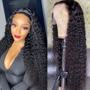 tipiuli water wave lace front wigs human hair 13x4 lace frontal wigs human hair wigs for black women human hair lace front wigs pre plucked with baby hair natural color (20 inch)