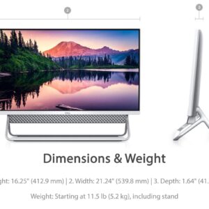 Dell Newest Inspiron 24 5400 All-in-One Touchscreen Desktop, 24" FHD Touch Display, Intel i5-1135G7, 16GB RAM, 1TB SSD, Pop-up Webcam, Wi-Fi 6, Wireless Keyboard&Mouse, Win11 Home, Silver