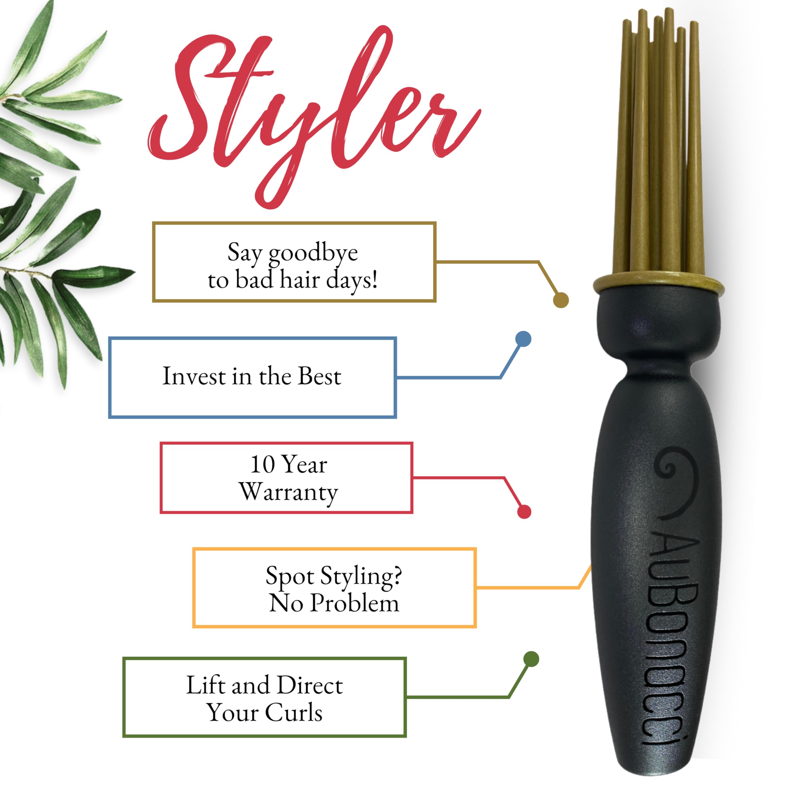 AuBonacci Styler for Curly Hair: Lift, Direct & Add Volume To Curls