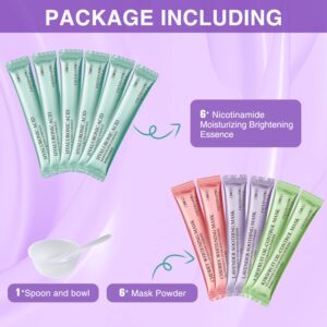 ATIDIE jelly Mask for Skin Care, Lavender Gel Face Mask for whitening, Jelly Face Mask Peel Off,Hyaluronic Acid Rubber Mask Moisturizing Skin Care DIY Spa Set