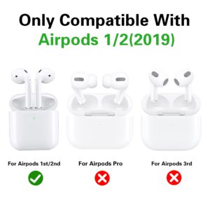 Mulafnxal for Airpod 1/2 Case Cute Cartoon 3D Kawaii Unique Silicone Air Pods Cover Funny Fashion Fun Cool Keychain Character Game Design Stylish Cases Men Girls Boys Teen for Airpods 1/2