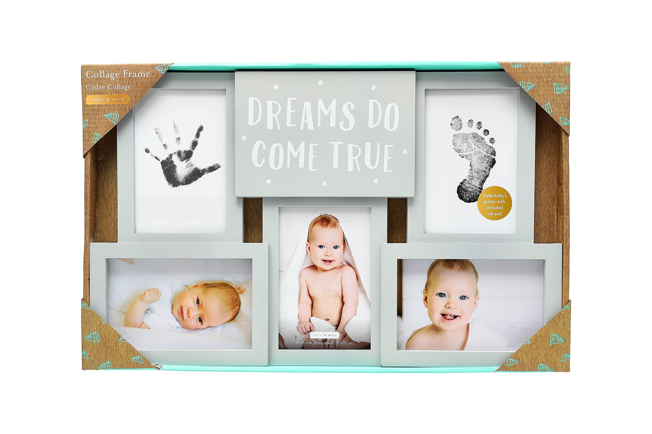 Kate & Milo Unicorn First Year Picture Frame, First Year by Month, Newborn Baby Registry Must Haves, White