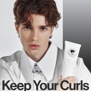 Avenue Man Curl Defining Cream - improved Formula- Natural & Flexible Hold with Herbal Extracts for All Hair Types - Paraben Free & Sulfate Free