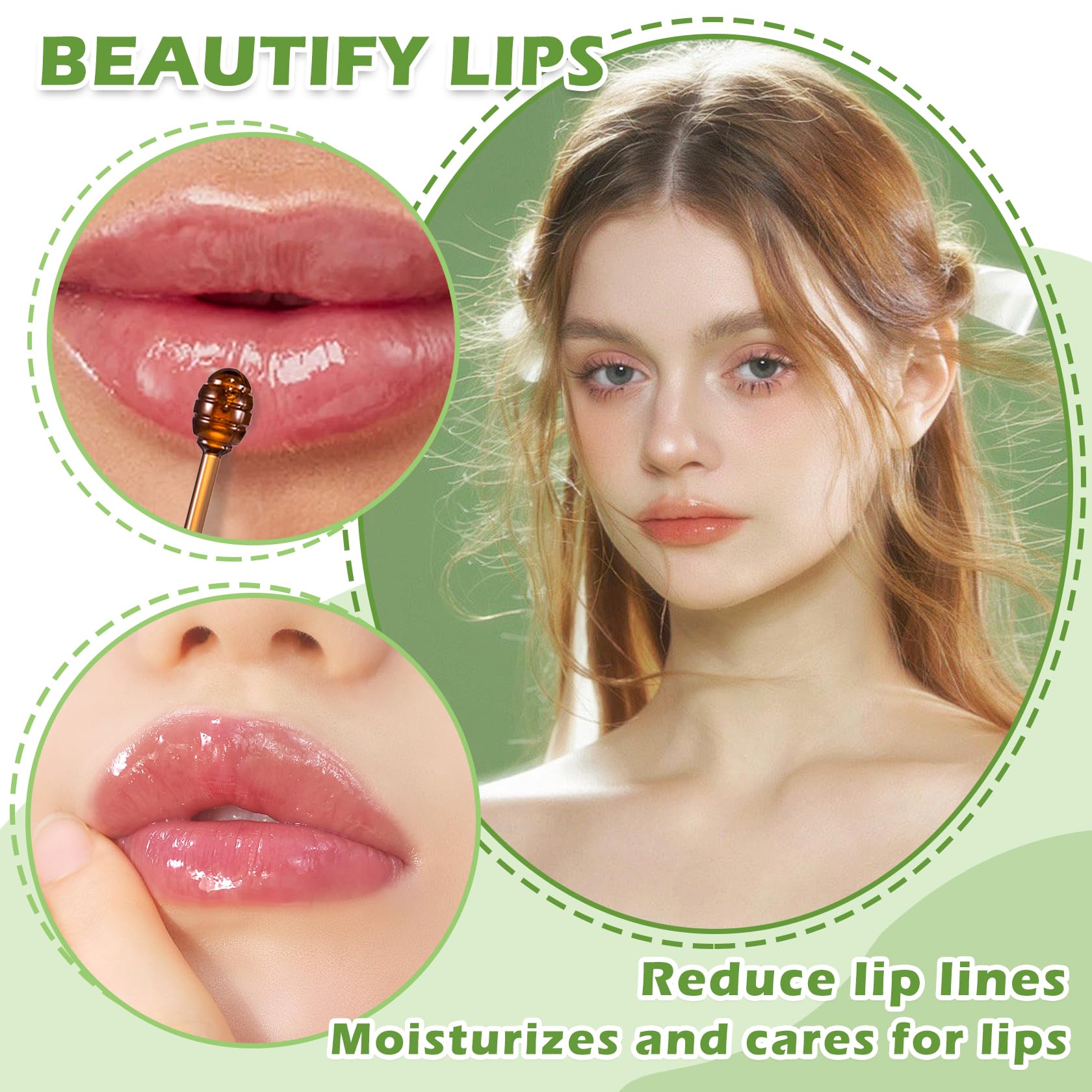 QIUFSSE Honey Lip Mask, Moisturizing, 10g