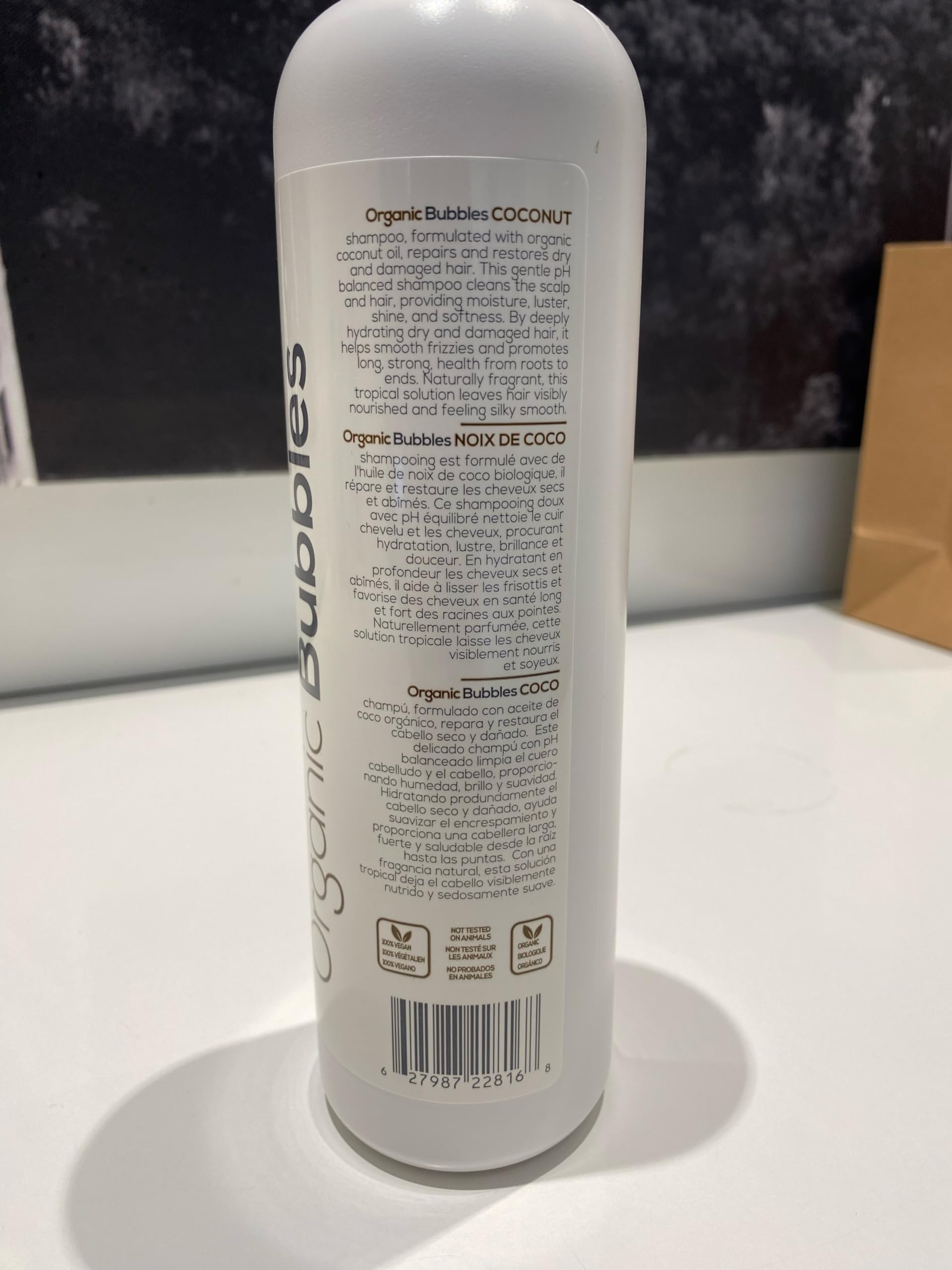 Organic Bubbles Coconut – Vegan and Made in Canada (Shampoo)