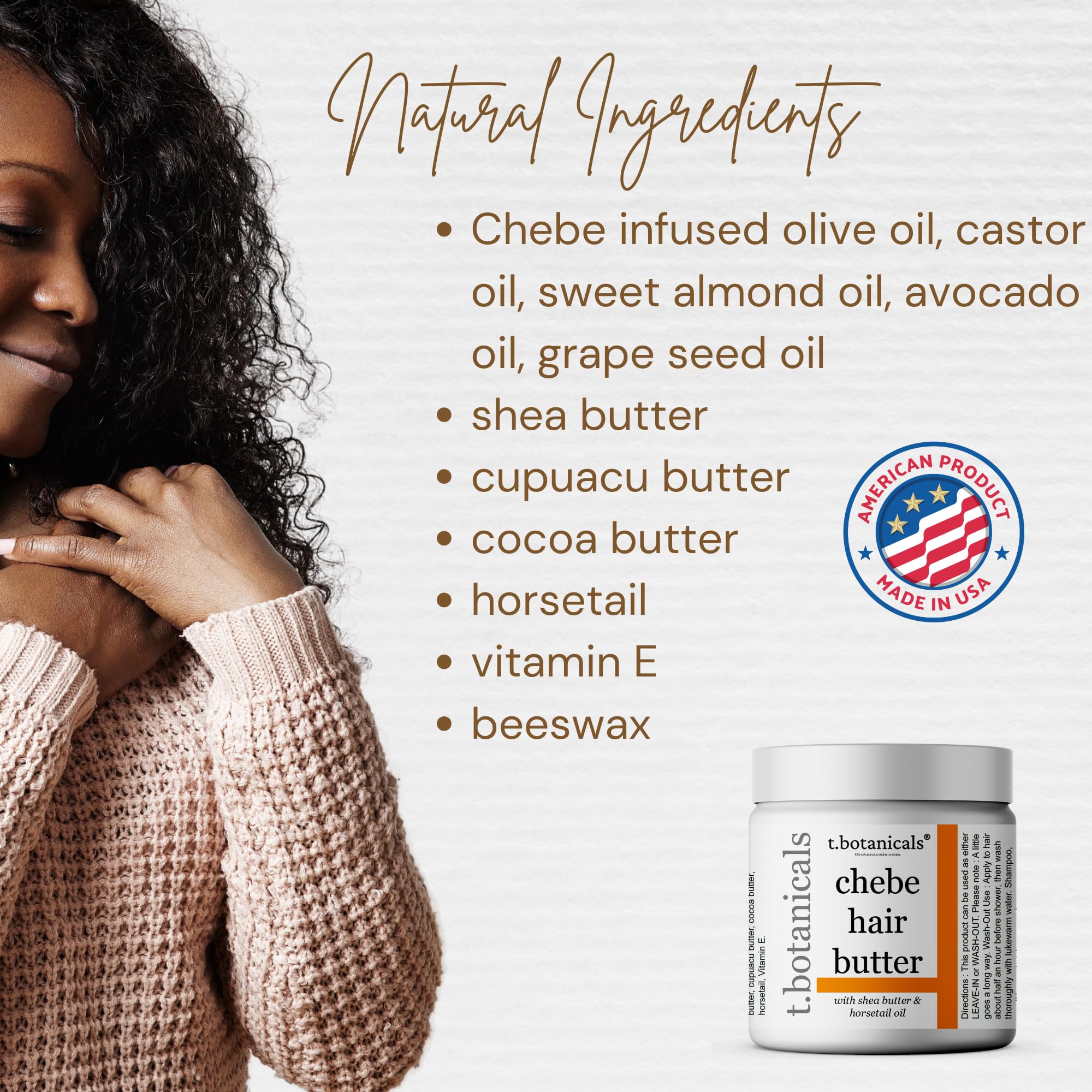 Chebe Hair Growth and Thickening Ayurvedic Butter with Horsetail