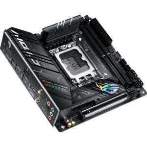 asus rog strix b660-i gaming wifi lga 1700(intel 12th gen) mini-itx motherboard(pcie 5.0, 8+1 power stages, ddr5,wifi 6,2.5 gb lan, 2xm.2 pcie 4.0 nvme ssd support, usb 3.2 gen 2x2 type-c)