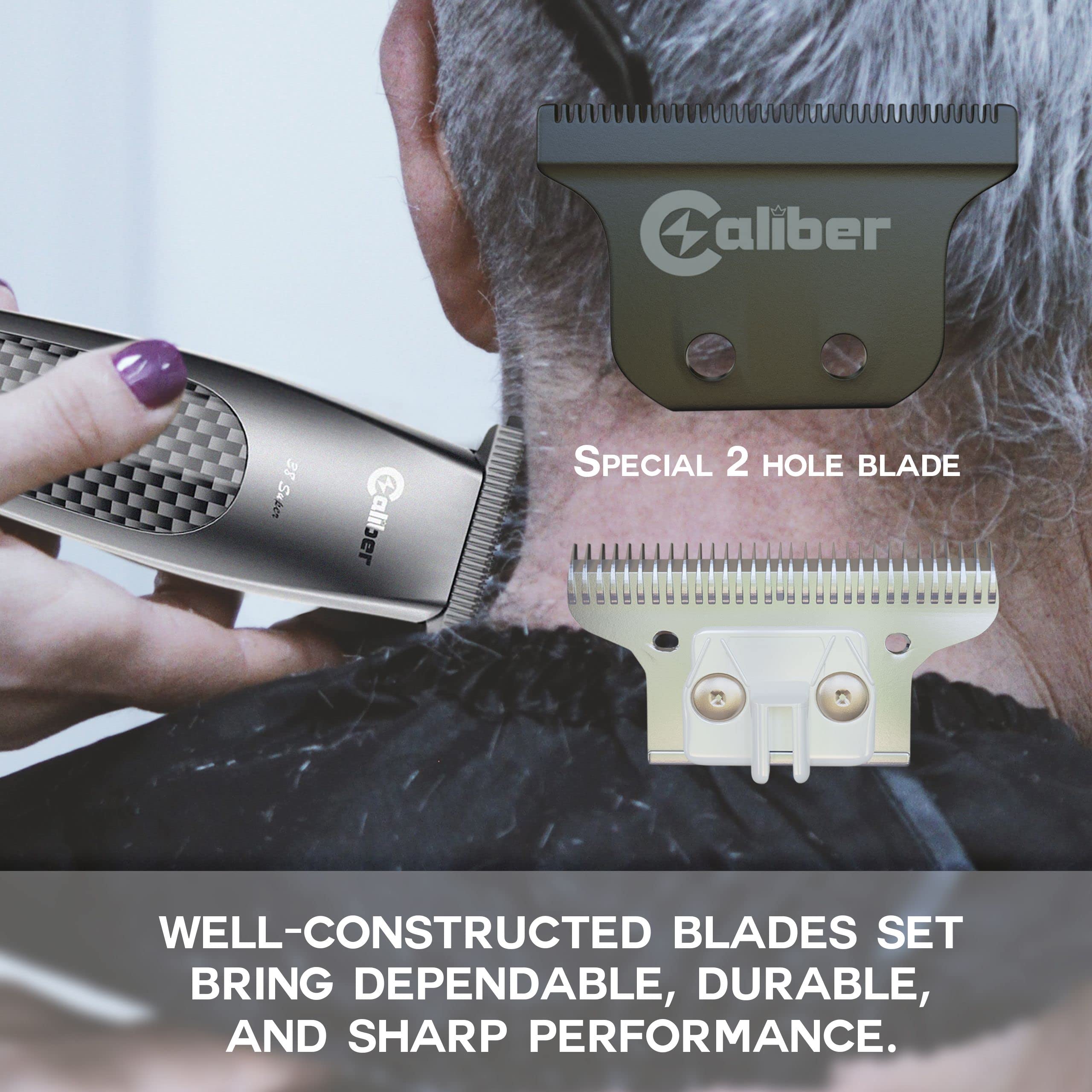 Caliber Pro Replacement Blade for .38 Trimmer - Cordless Trimmer Spare Japanese Steel Carbon Coating Blade - Smooth and Sharp Blades for Men's Electric Beard & Hair Trimmers (Special Premier Blades)