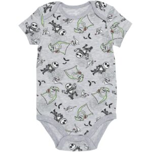 Disney Nightmare Before Christmas Jack Skellington Sally Newborn Baby Boys 5 Pack Bodysuits Multi 3-6 Months