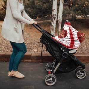 Baby Nursing Cover Carseat Canopy Valentines Love Heart Rose Red Floral Breathable Privacy Breastfeeding Scarf Gold Quotes White Multi Use Car Seat Covers for Boys or Girls