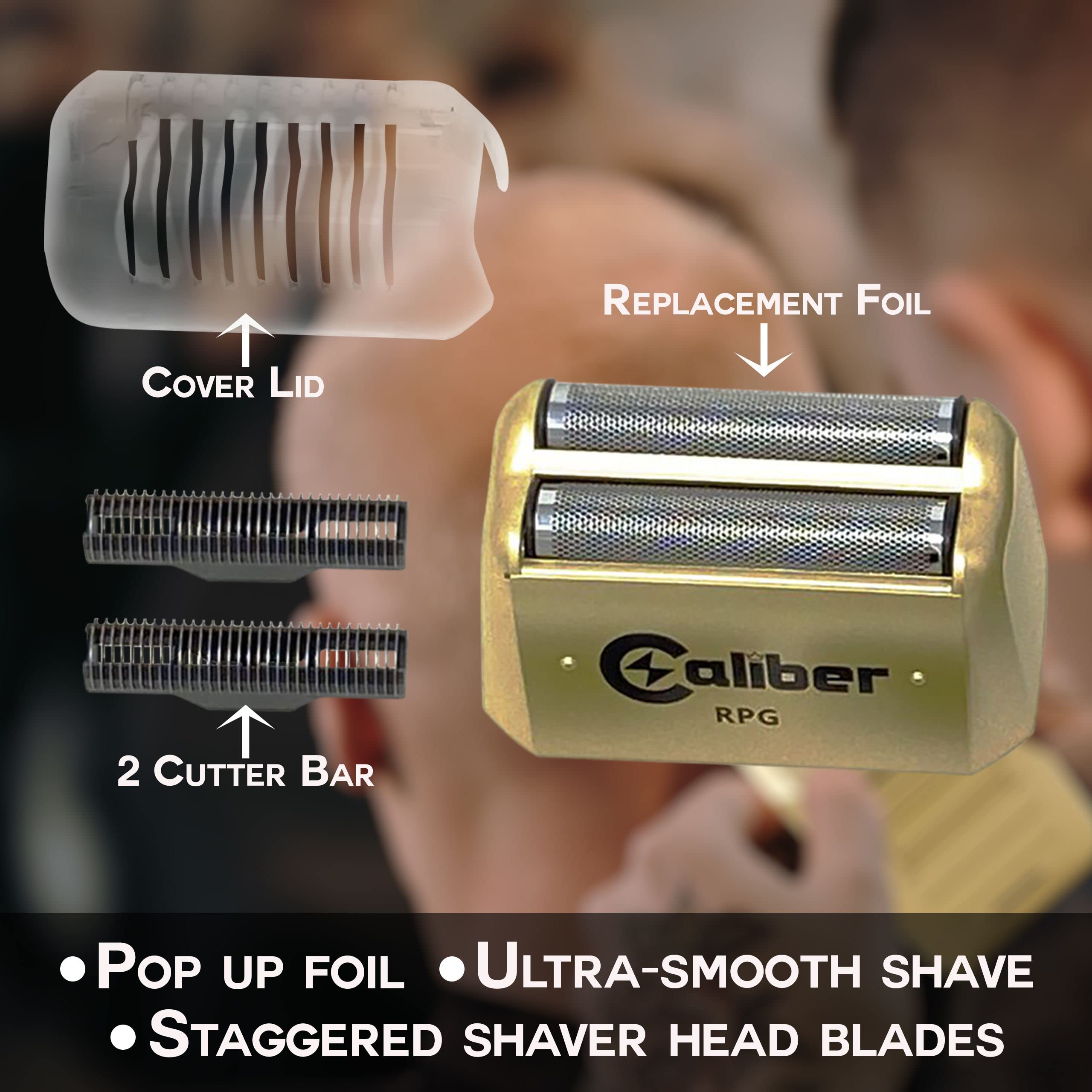 Caliber Pro RPG Shaver Replacement Foil and Cutter - Professional Titanium Foil and Blade for RPG Electric Shavers - Close Shaving Replacement Head for Barber or Personal Men's Hair Shaver