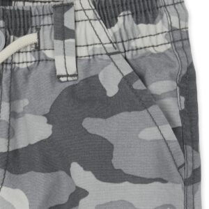 The Children's Place Baby and Toddler Boys Camo Pull On Cargo Shorts, FIN Gray, 18-24 Months