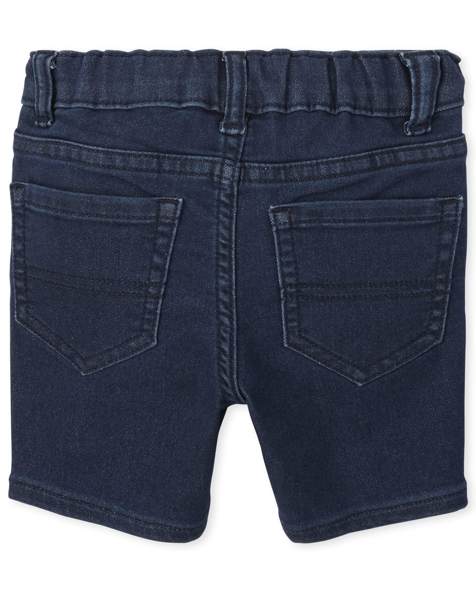 The Children's Place Baby Boys' and Toddler Denim 5-Pocket Shorts, Wexler Wash, 3T