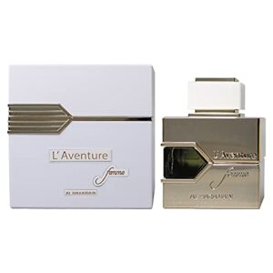 3.3 oz Eau De Parfum Spray Perfume for Women L'aventure Femme Perfume By Al Haramain Eau De Parfum Spray 「Elegant fragrance」