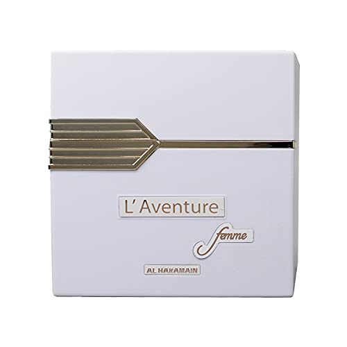 3.3 oz Eau De Parfum Spray Perfume for Women L'aventure Femme Perfume By Al Haramain Eau De Parfum Spray 「Elegant fragrance」