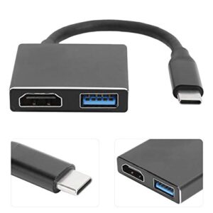 USB C Hub HDMI Adapter, 3 In 1 Type C Hub Docking Station Type?C to PD/HDMI/USB3.0 Adapter Plug and Play, for Data Transmission