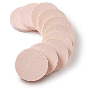 KOOBA 20pcs Makeup Powder Round Sponges Latex Free Disposable Beauty Blender Foam Cosmetic Applicator Facial Puffs for Flawless Foundation, Sensitive and All Skin Types