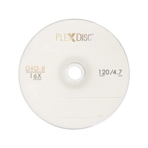 PlexDisc DVD-R 4.7GB 16x Logo Branded Recordable Media Disc - 50 Disc Spindle (FFP) 632-814-BX