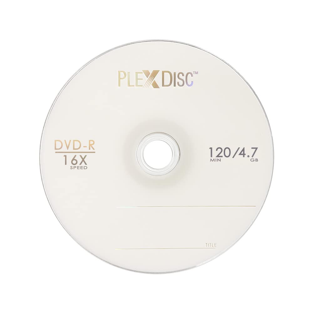 PlexDisc DVD-R 4.7GB 16x Logo Branded Recordable Media Disc - 50 Disc Spindle (FFP) 632-814-BX