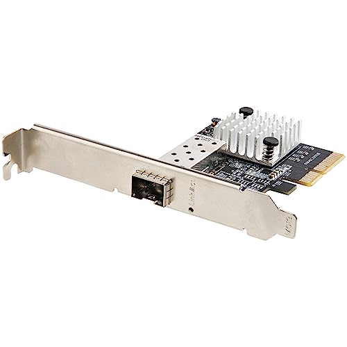 StarTech.com 10G PCIe SFP+ Card - Single SFP+ Port Network Adapter - Open SFP+ for MSA-Compliant Modules/Direct-Attach Cables - 10 Gigabit Fiber PCIe NIC - PCI Express SFP+ Network Card (PEX10GSFP)