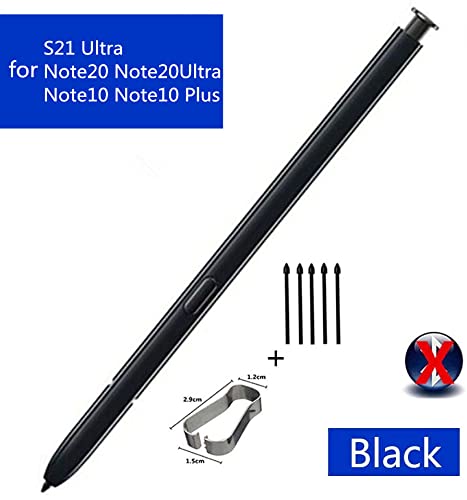 A-creator Galaxy S21 Ultra S Pen for Samsung Galaxy S21 Ultra 5G 6.8'' Note20 Note20 Ultra 5G Note10 Note10 Plus 5G (Without Bluetooth)(S Pen/Black)