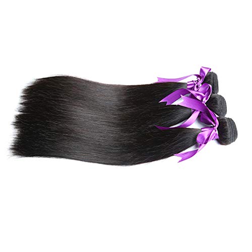 Hair Extensions, Wigs & Accessories Hair malaysian straight Hair 3 Pcs Human Hair Bundles Non Remy Hair Extention 8-28 inch Body Hair Wig for Women (Length : 24 26 26)