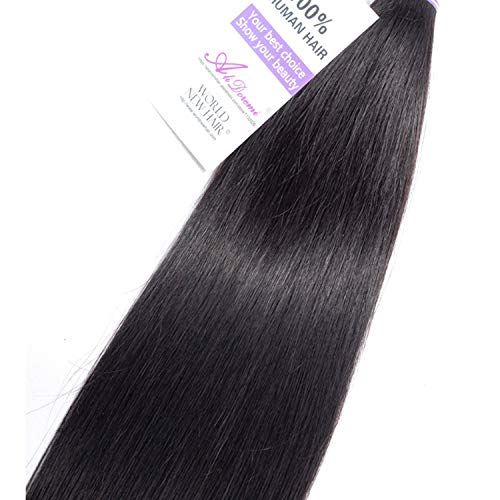 Hair Extensions, Wigs & Accessories Hair malaysian straight Hair 3 Pcs Human Hair Bundles Non Remy Hair Extention 8-28 inch Body Hair Wig for Women (Length : 24 26 26)