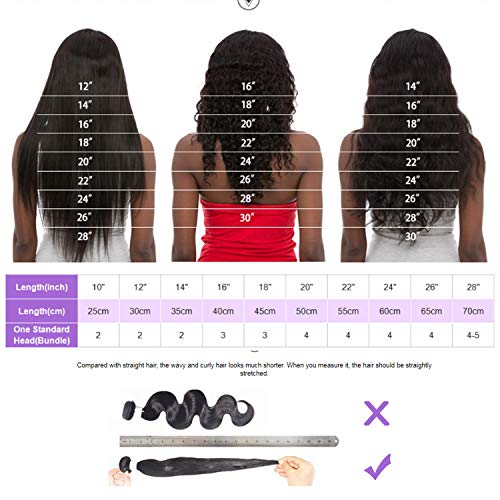 Hair Extensions, Wigs & Accessories Loose Deep Wave 3 Bundles With 4 * 4 Closure Brazilian Hair Weave Bundles Non Remy 100% Human Hair Extension for Women