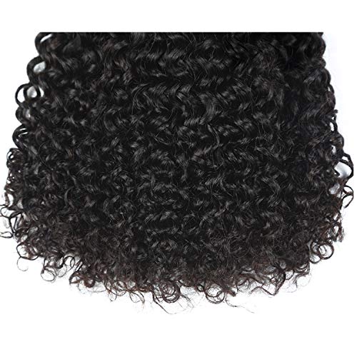 Hair Extensions, Wigs & Accessories Malaysian Kinky Curly Hair 3 Bundle Deals Non Remy Human Hair Weave Extension Natural Black Human Hair Wig for Women (Length : 26 28 28)