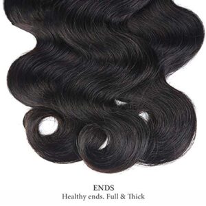 Hair Extensions, Wigs & Accessories Hair Malaysian Body Wave Hair 3 Pcs Human Hair Bundles Non Remy Hair Extention 8-28 inch Body Hair Wig for Women (Length : 26 28 28)