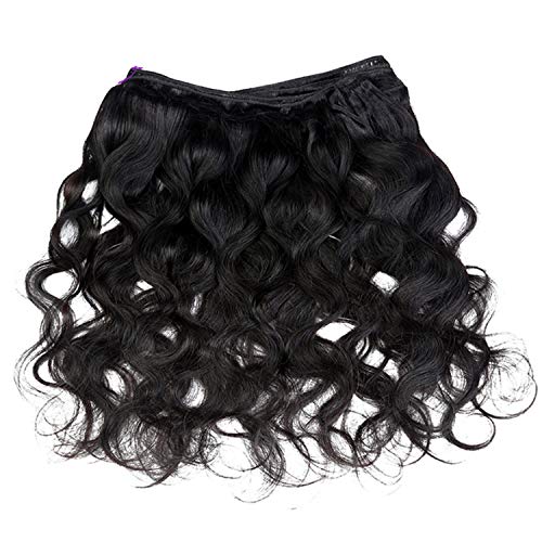 Hair Extensions, Wigs & Accessories Body Hair Wave 360 Lace Frontal With 3 Bundles Body Wave Peruvian Human Hair Weave Bundles with Frontal Closure Non-remy for Women (Length : 24 26 26 Closure20)