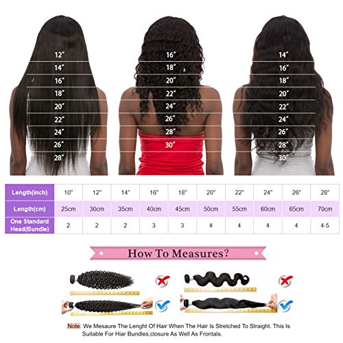 Hair Extensions, Wigs & Accessories Malaysian Kinky Curly Hair 3 Bundle Deals Non Remy Human Hair Weave Extension Natural Black Human Hair Wig for Women (Length : 26 28 28)