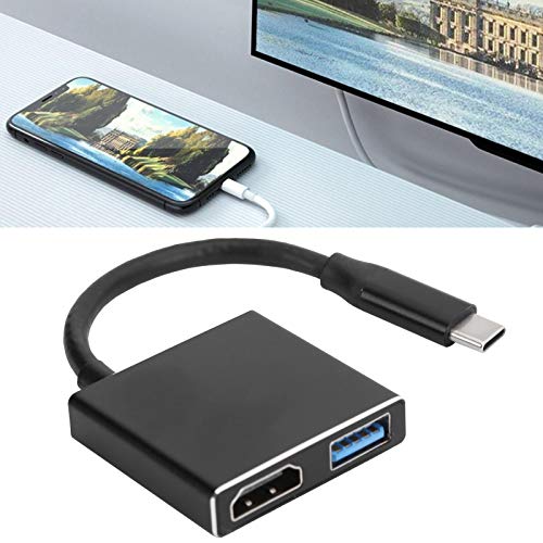 USB C Hub HDMI Adapter, 3 In 1 Type C Hub Docking Station Type?C to PD/HDMI/USB3.0 Adapter Plug and Play, for Data Transmission